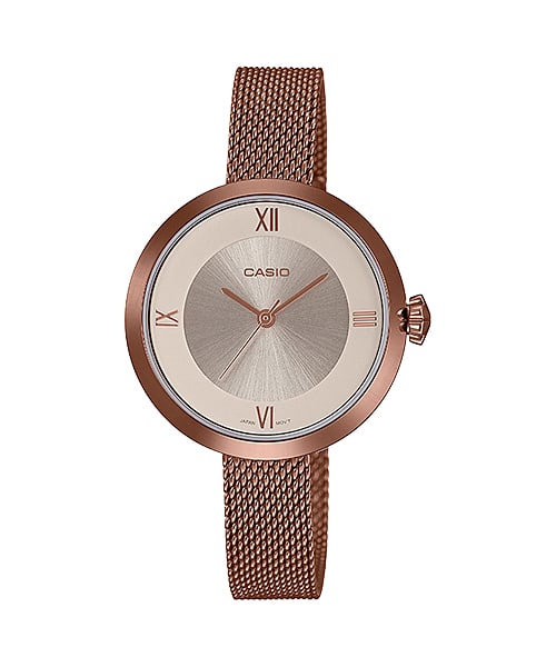 Casio Enticer Rose Gold Analog Mineral Glass, LTP-E154MR-9ADF-A1854 – Ramesh Watch Co