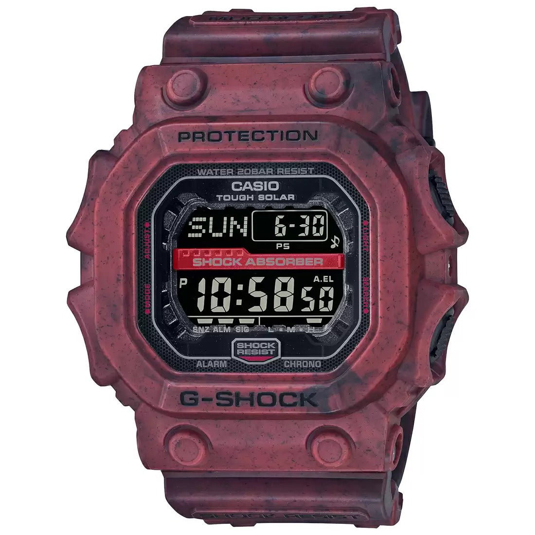Casio G-Shock Red Digital Men's Watch Solar Powered, GX-56SL-4DR-G1262 ...