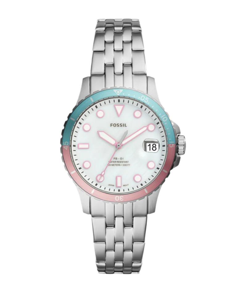 Fossil Women's FB-01 Silver Quartz Watch ES4741 | Ramesh Watch Co.