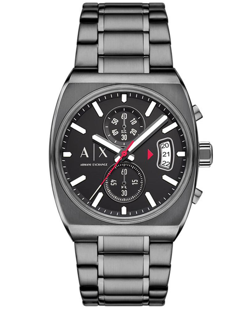 Armani Exchange Chronograph Gunmetal Stainless Steel Men's Watch, AX28