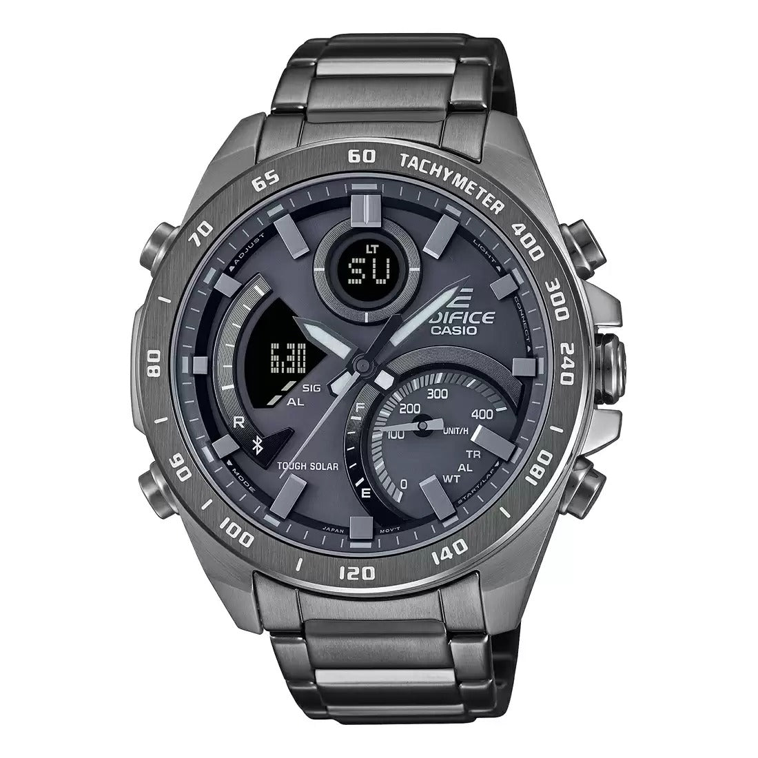 Casio Edifice Grey IP Bluetooth Connect Double LED Light, ECB-900MDC ...