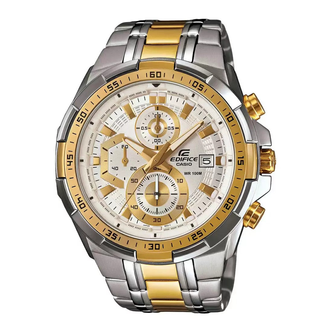Casio Edifice Two-Tone Chronograph Date Display, EFR-539SG-7AVUDF-EX18 ...