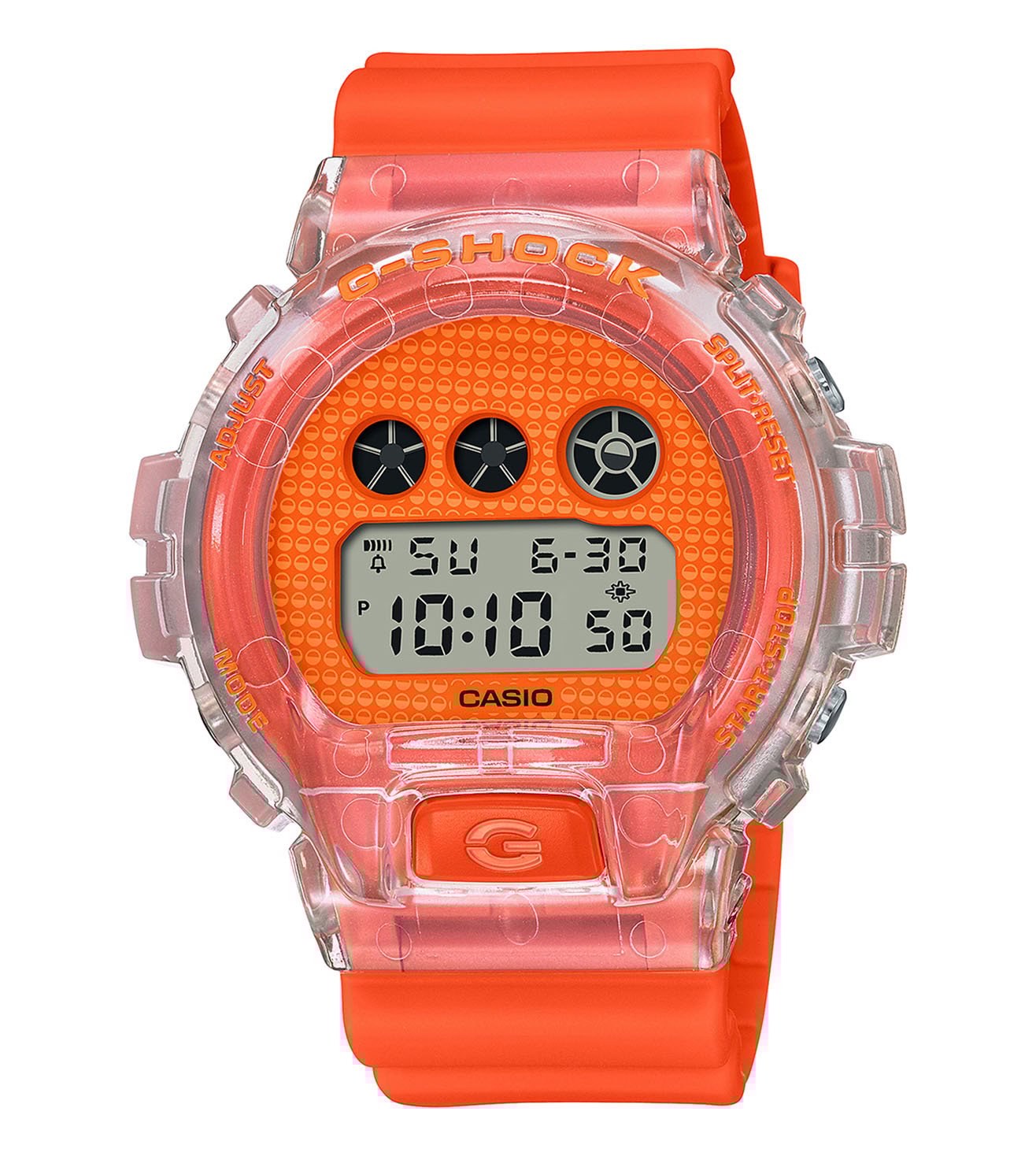 Casio G-Shock Orange Digital Men's Watch Countdown Timer, DW-6900GL-4D ...