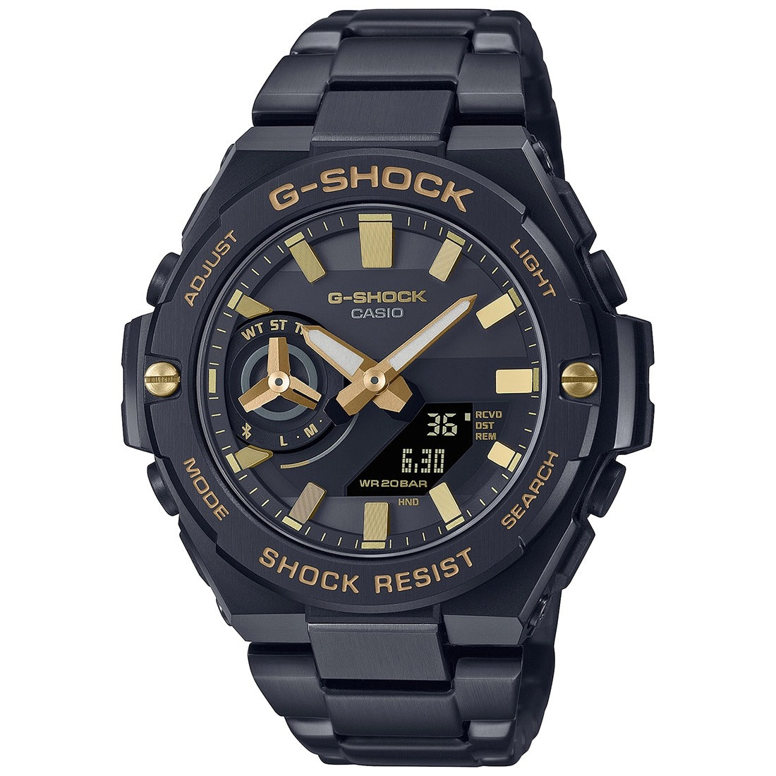 Casio G-Shock Solar Powered Black Watch Bluetooth, GST-B500BD-1A9DR-G1