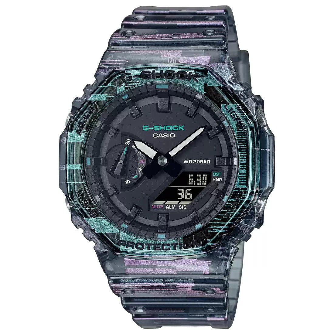 Casio G-Shock Translucent Carbon Core Guard Men's Watch Double LED ...