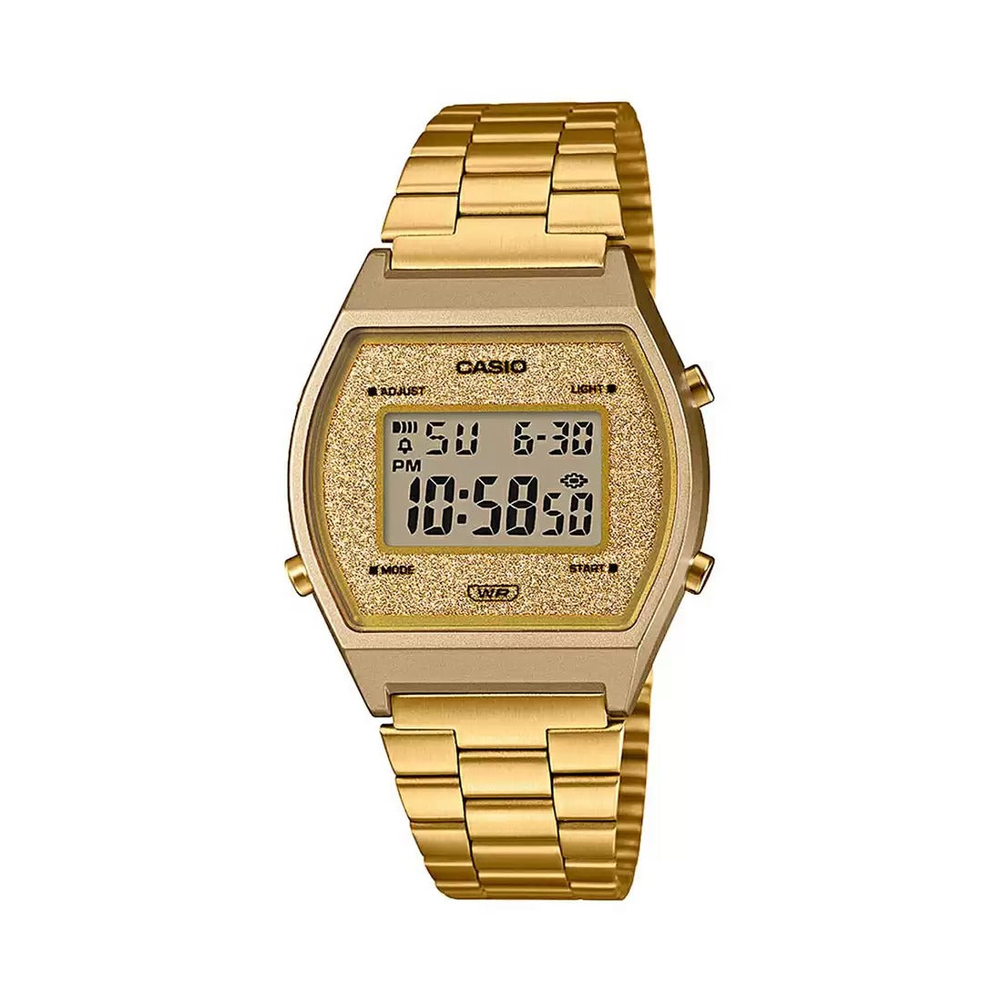 Casio Vintage Gold Digital Multi-function alarm, B640WGG-9DF-D188