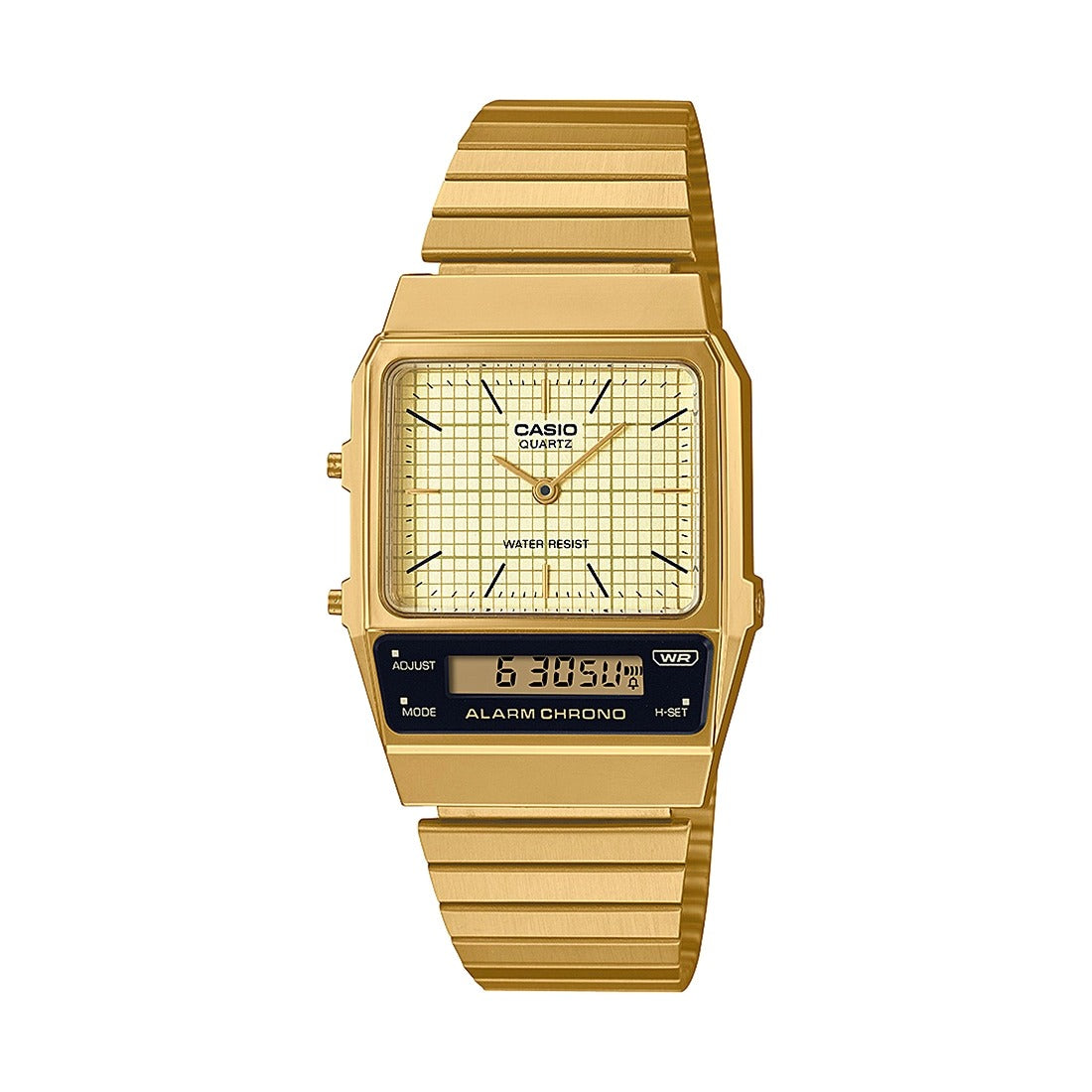 Casio Vintage Gold Vintage Combination Watch Dual Time, AQ-800EG-9ADF ...