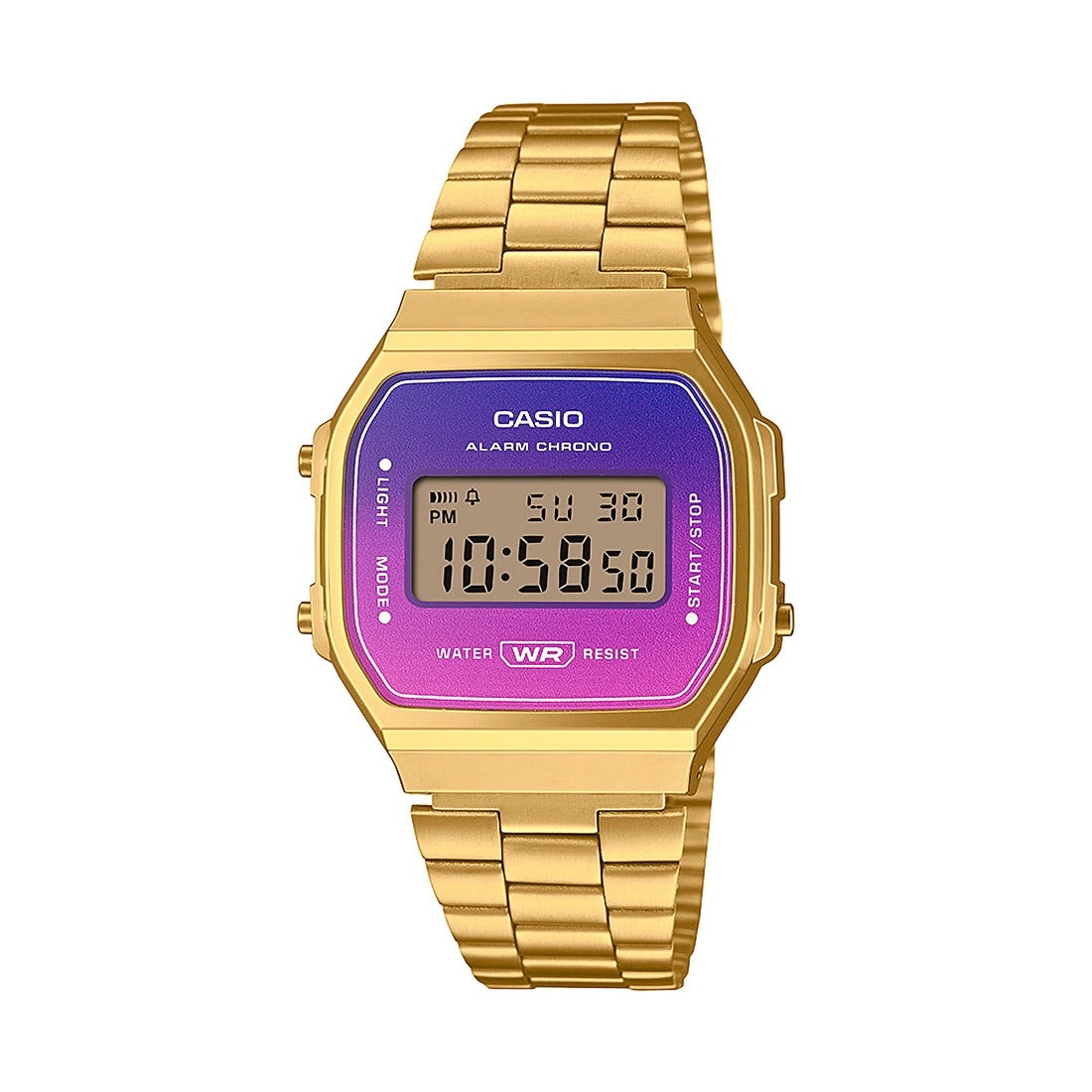 Casio Vintage Gold Vintage Digital Watch Stainless Steel, A168WERG-2AD ...