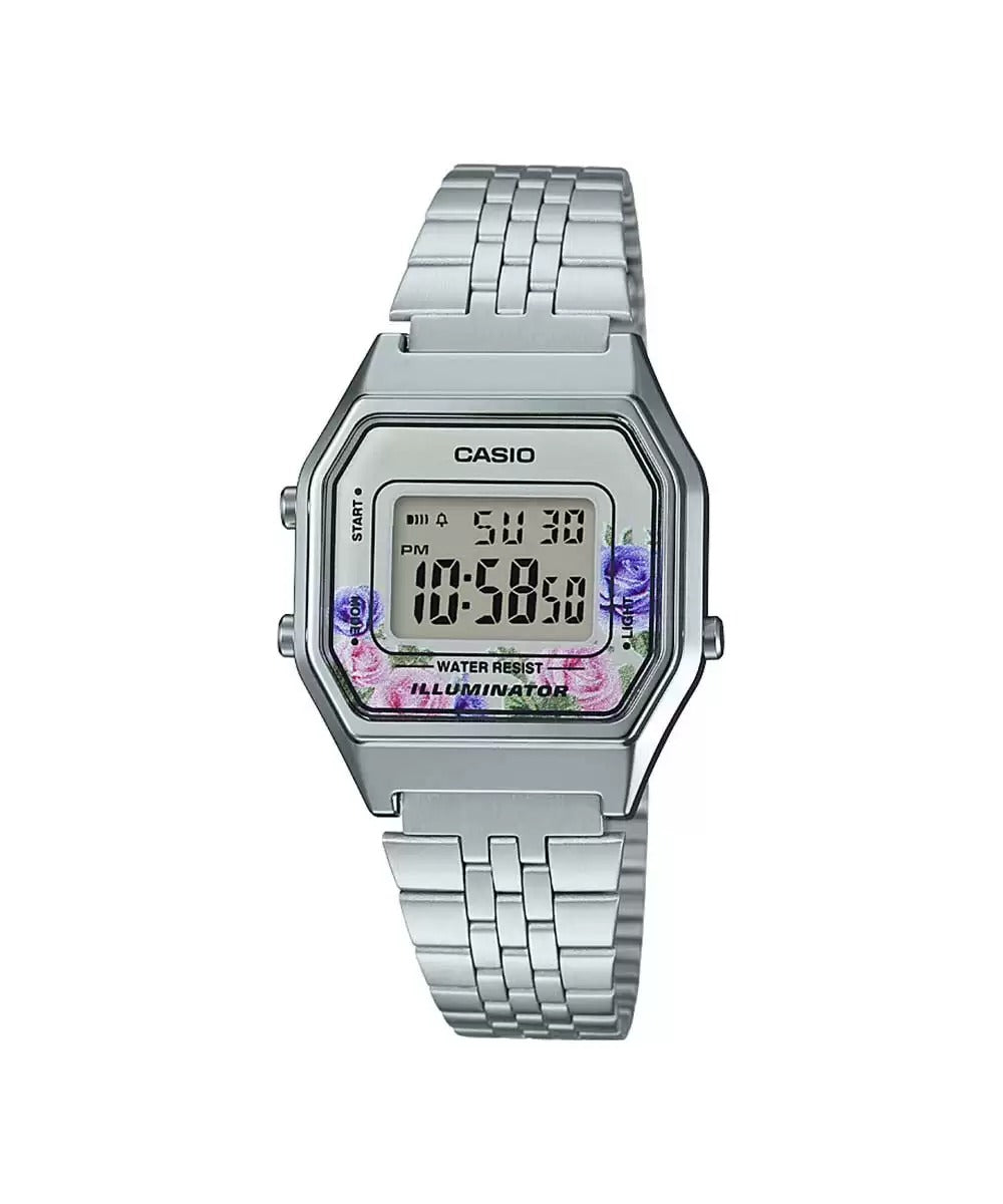 Casio Vintage Silver Digital Countdown timer, LA680WA-4CDF-D204
