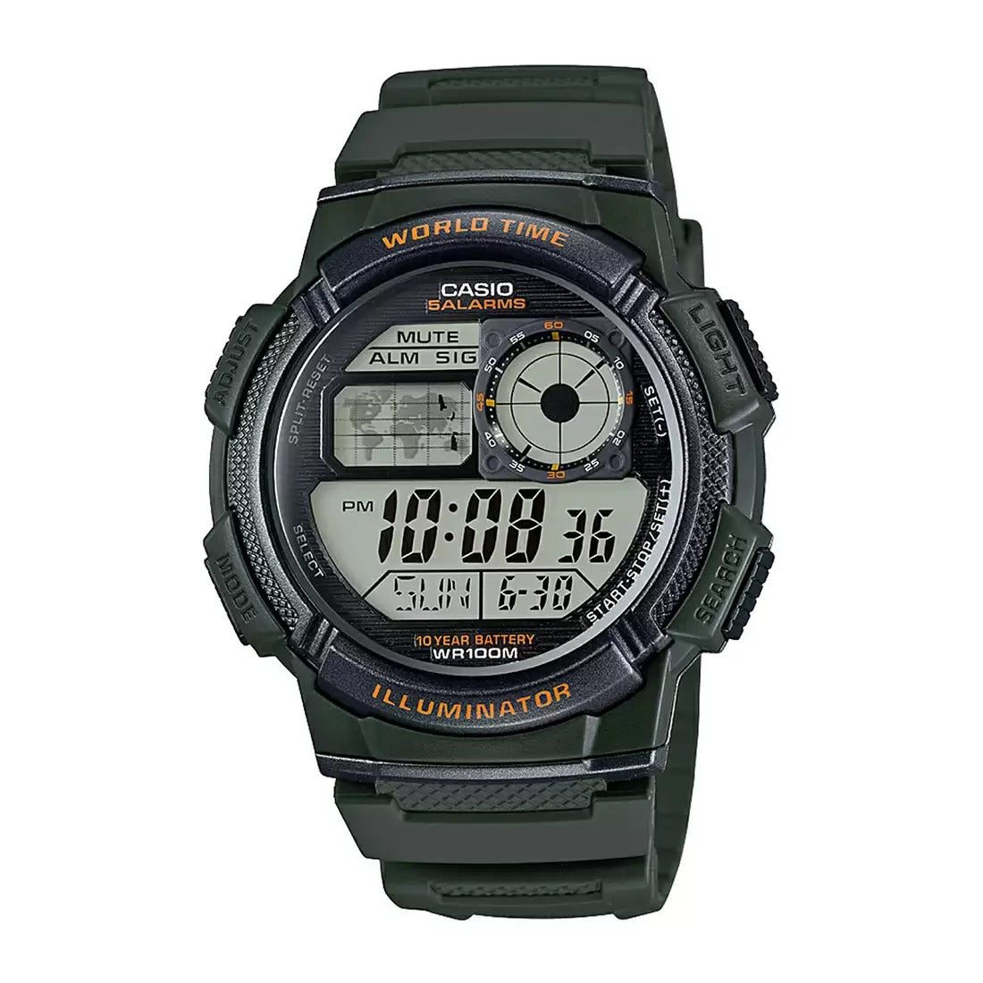 Casio Youth Green Digital Countdown Timer, AE-1000W-3AVDF-D119 – Ramesh ...