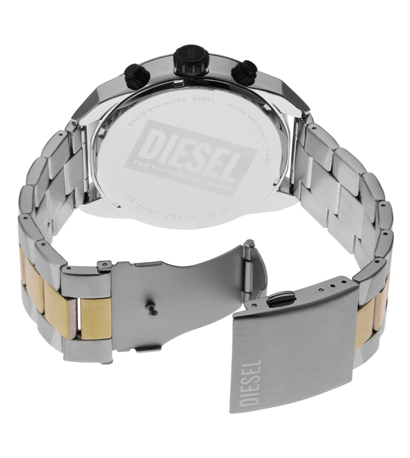 Diesel Quartz Black Dial Chronograph Stainless Steel Men's Watch, DZ46