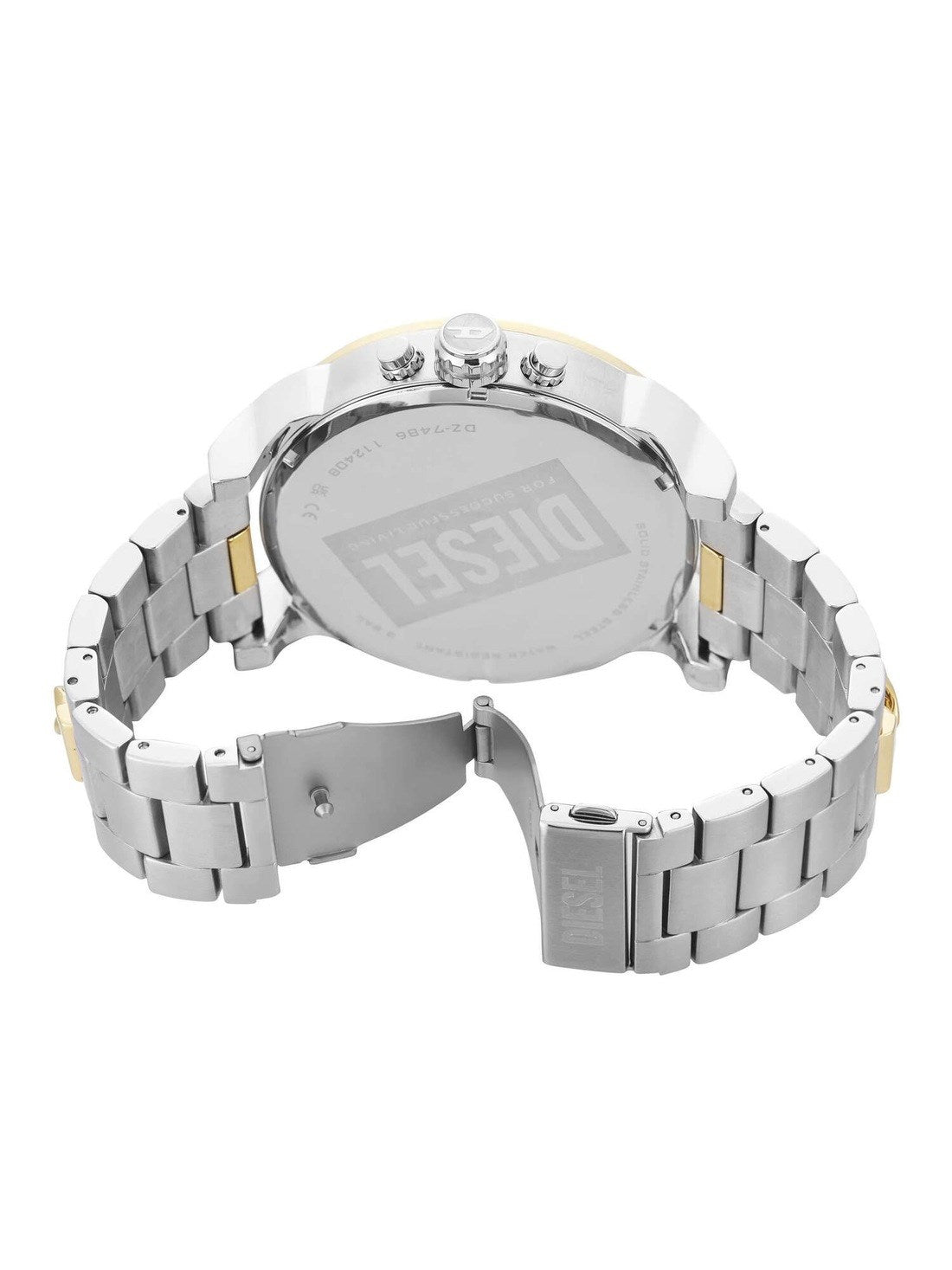 Diesel Quartz Silver Dial Chronograph Stainless Steel Men's Watch, DZ7