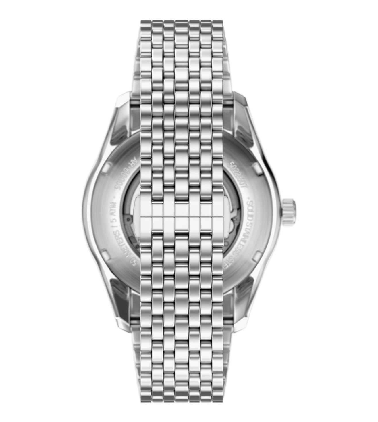 Emporio Armani Automatic Beige Dial Analog Stainless Steel Men's Watch