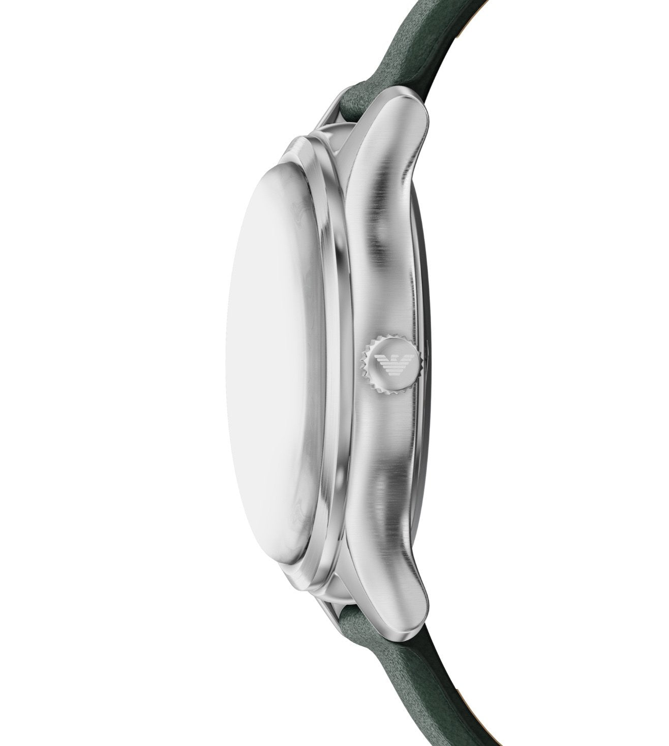 Emporio Armani Quartz Green Dial Analog Leather en's Watch, AR11749