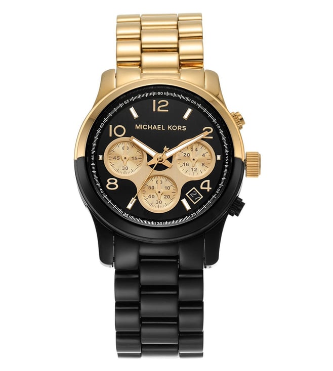 Michael Kors Runway Chronograph Two-Tone Stainless Steel Women's Watch ...