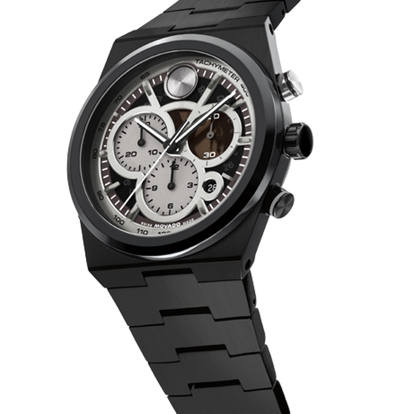 Movado BOLD Quest Chronograph Black-Grey Dial Men's Watch, 3601184