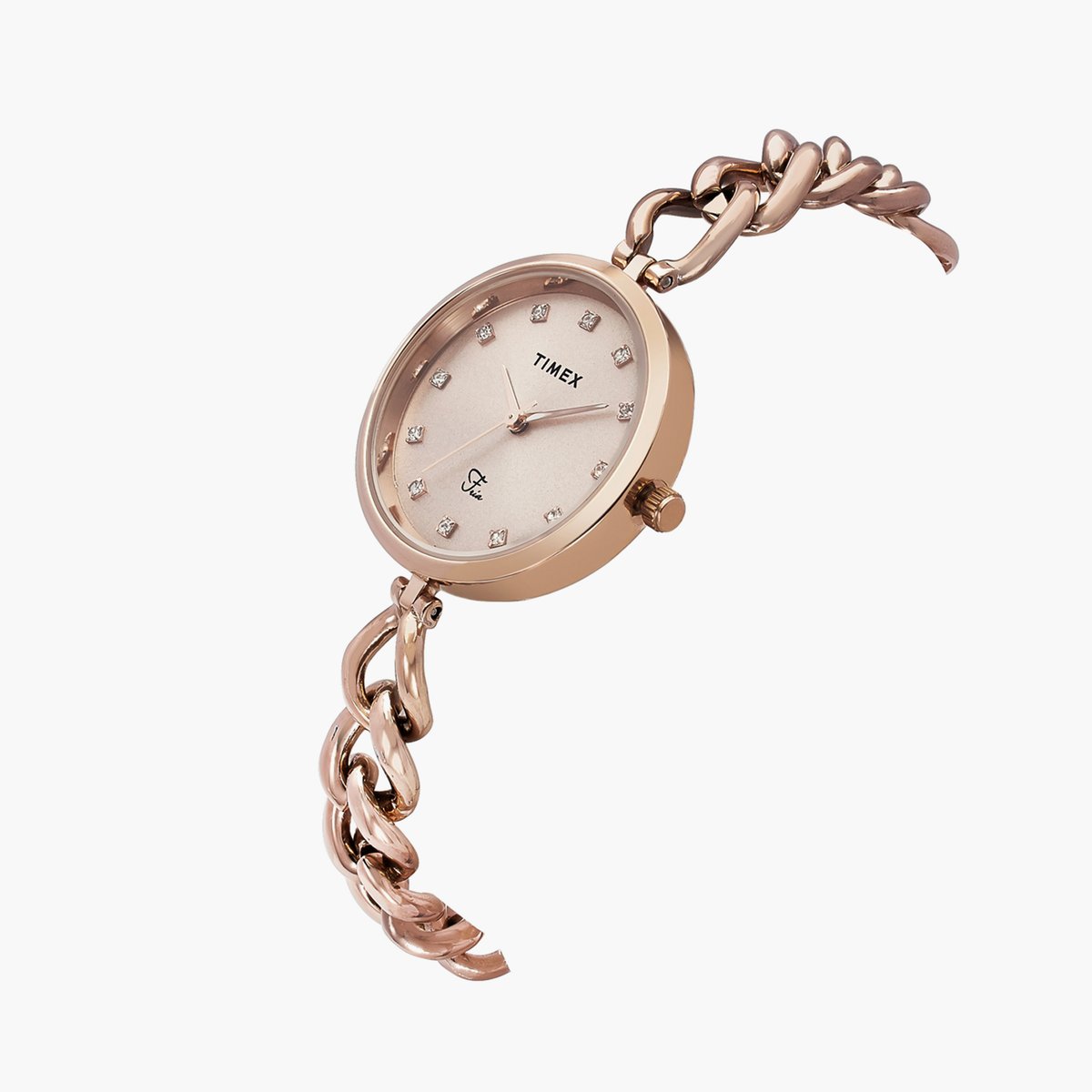 Timex Fria Rose Gold Round Dial Analog Women's Watch, TWEL23803