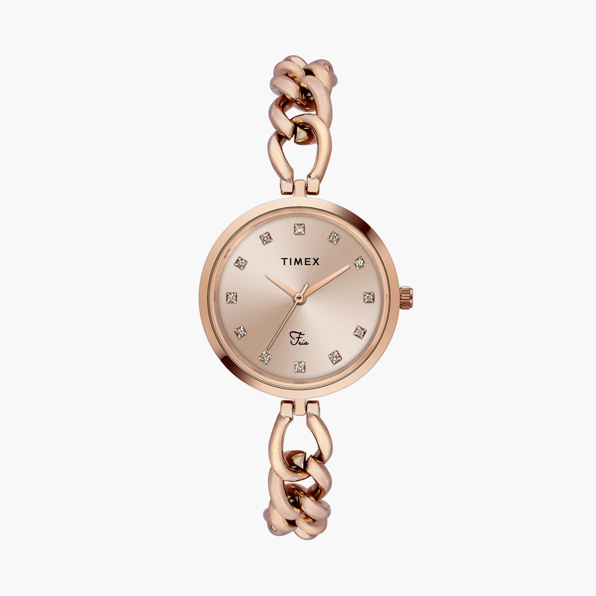 Timex Fria Rose Gold Round Dial Analog Women's Watch, TWEL23803