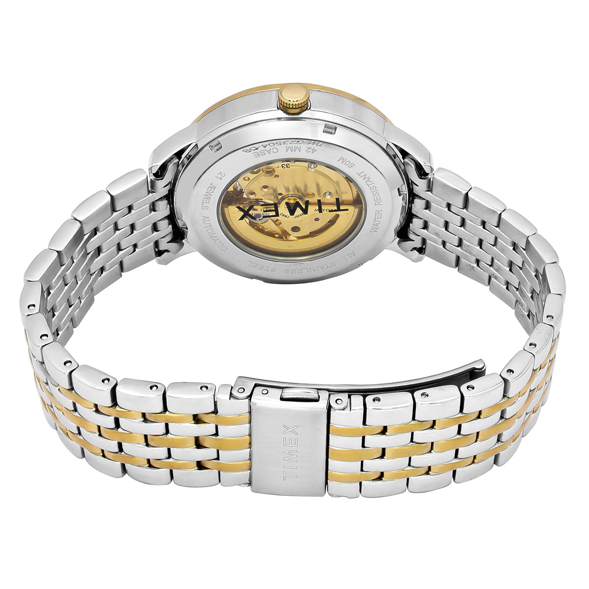 Timex Green Round Dial Analog Automatic Men's Watch, TWEG23504