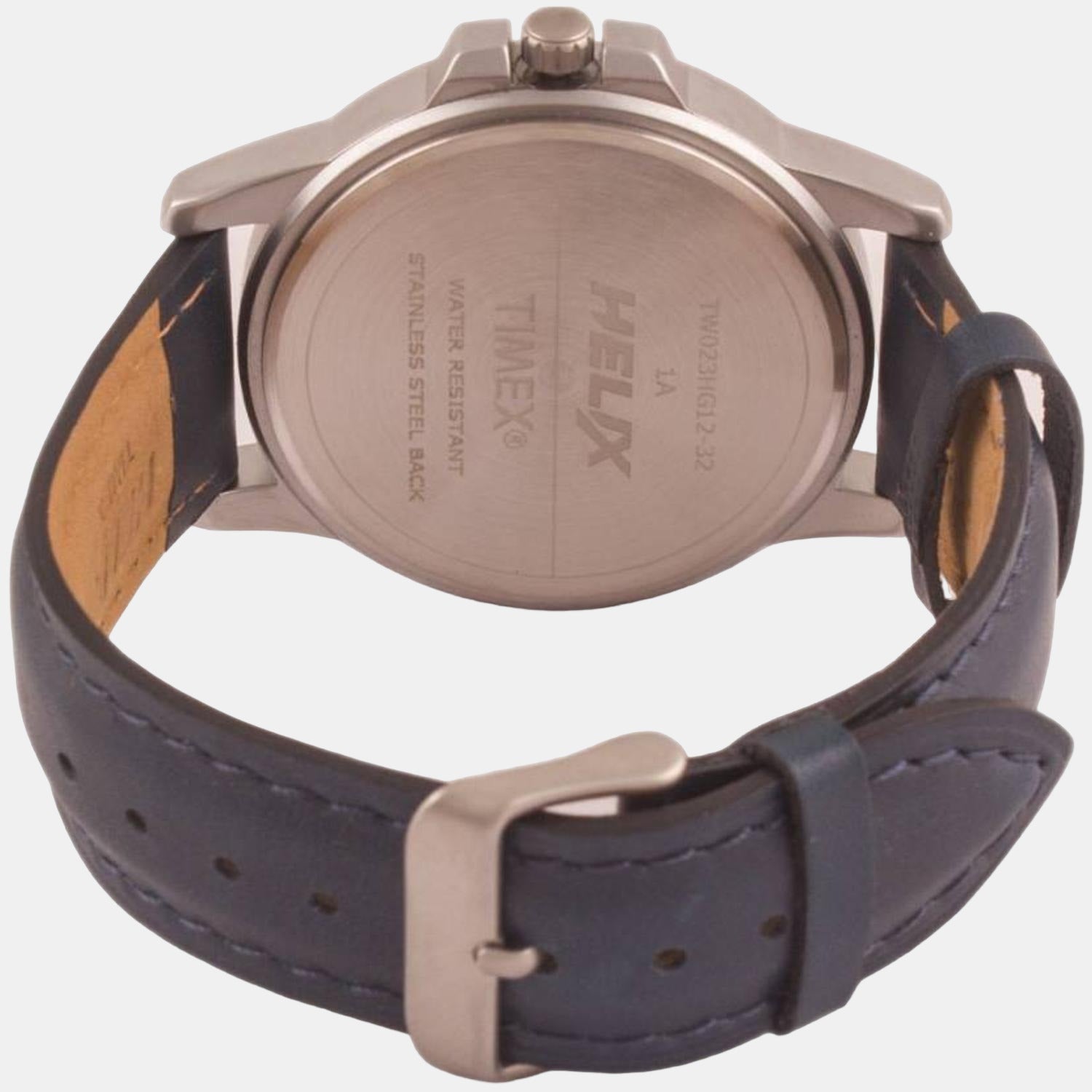 Timex Helix Quartz Blue Dial Analog Leather Men's Watch, TW023HG12
