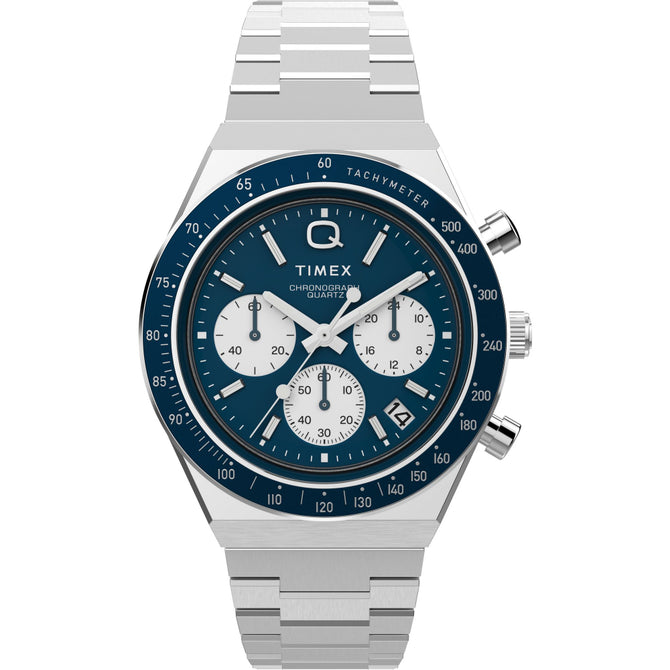 Timex Q-Timex Chronograph 40mm Stainless Steel Bracelet Men's Watch, T ...