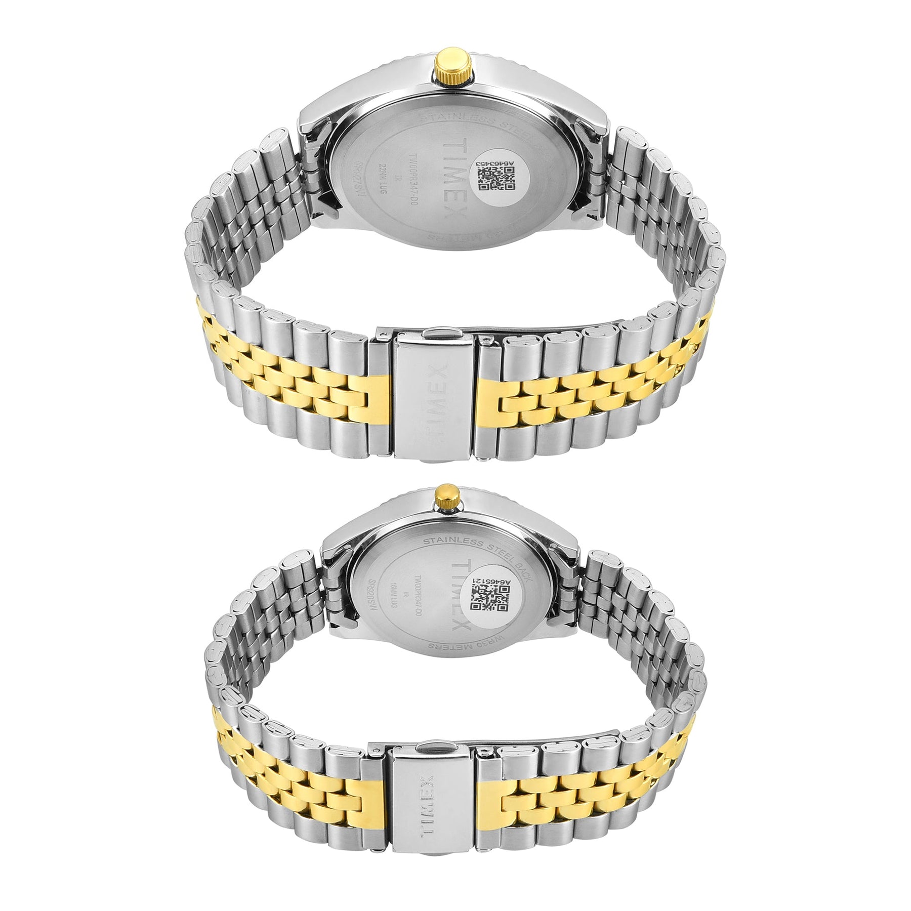 Timex Trendline Green Round Dial Analog Pair Watch, TW00PR347