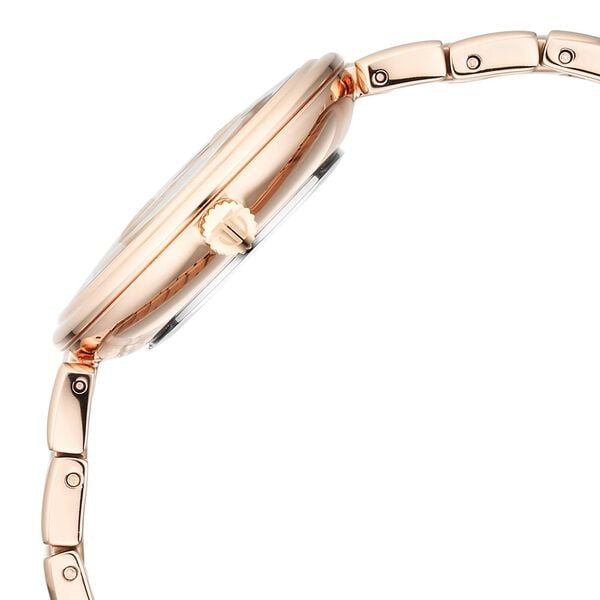 Titan Aura Quartz Analog Rose Gold Dial Rose Gold Stainless Steel Stra