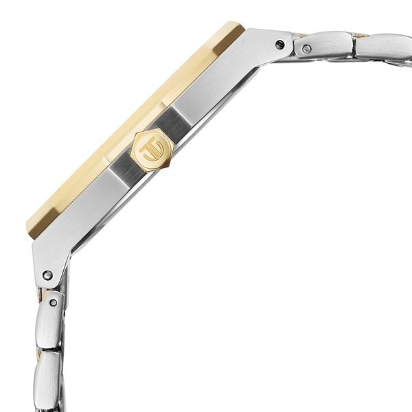 Titan Regalia Dodecagon Quartz Analog with Date Silver Dial Two Toned